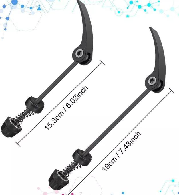 Cierre Rapido Delantero y Trasero de Aluminio